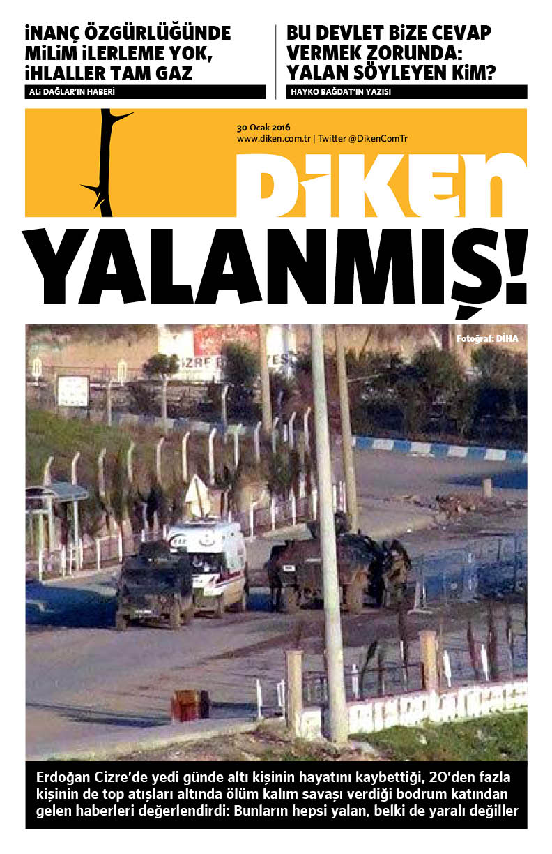 30 Ocak 2016 — Diken