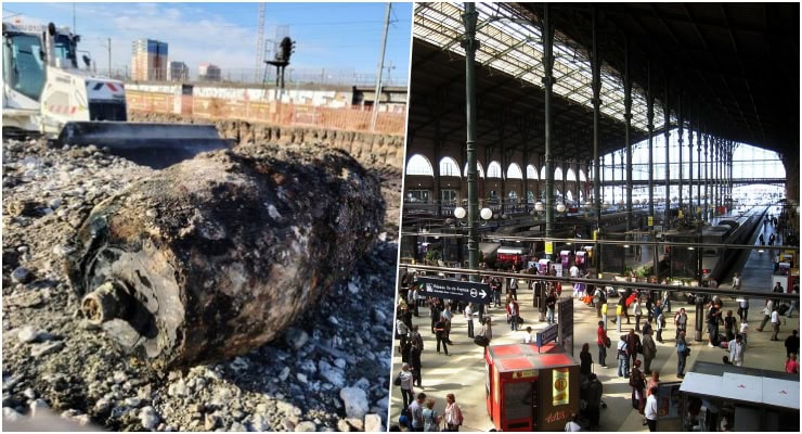 Paris yakınlarındaki raylarda İkinci Dünya Savaşı'ndan kalma bomba ...